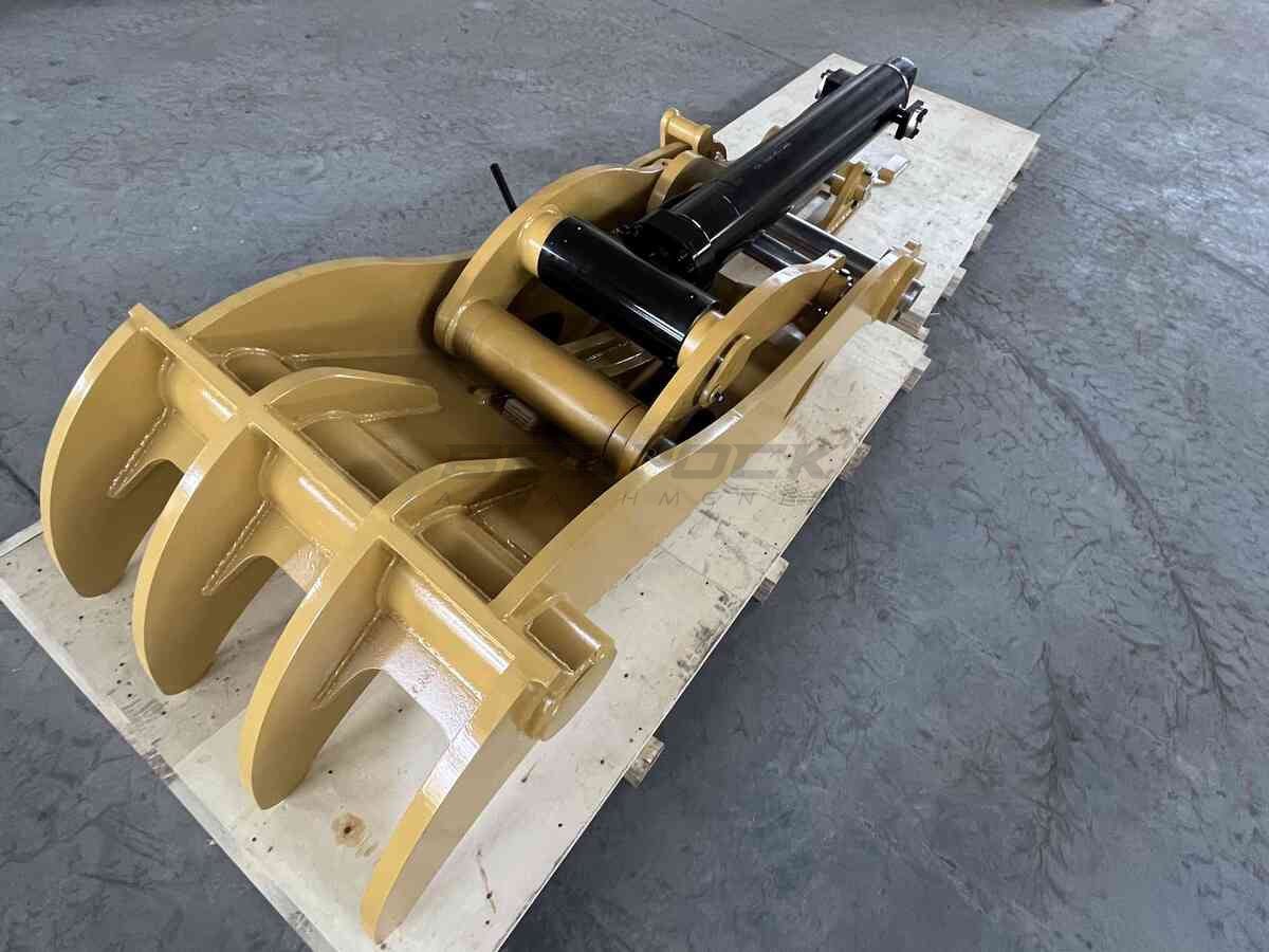 4 Teeth Pro Plus Thumb 54" Pin Grabber 330 336 - Bedrock Attachments