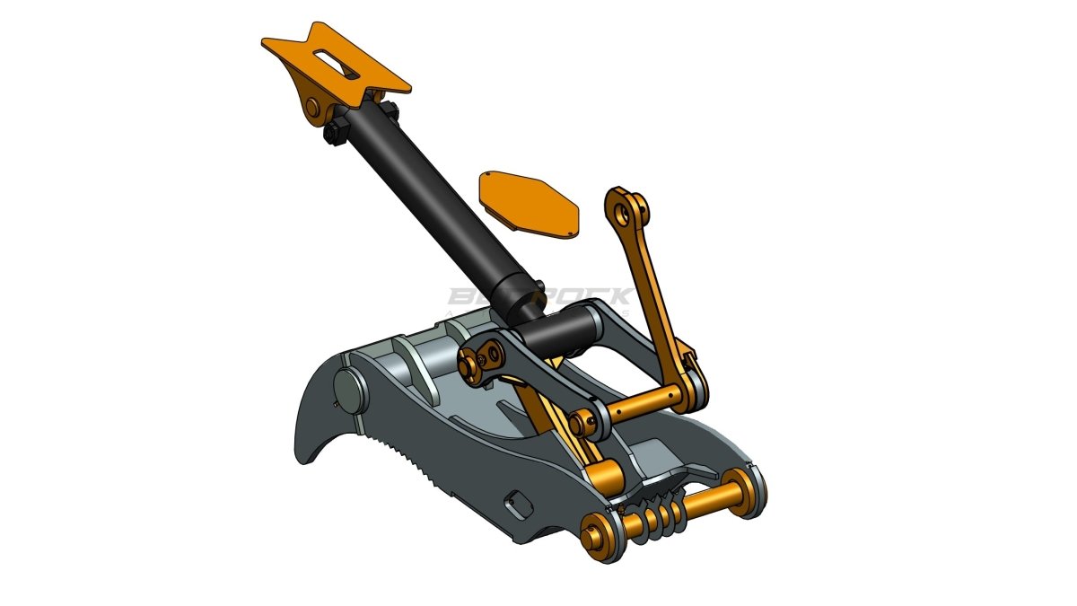 2 Teeth Progressive Thumb (Full Rotation), fits 36” Bucket, CAT 320 ...