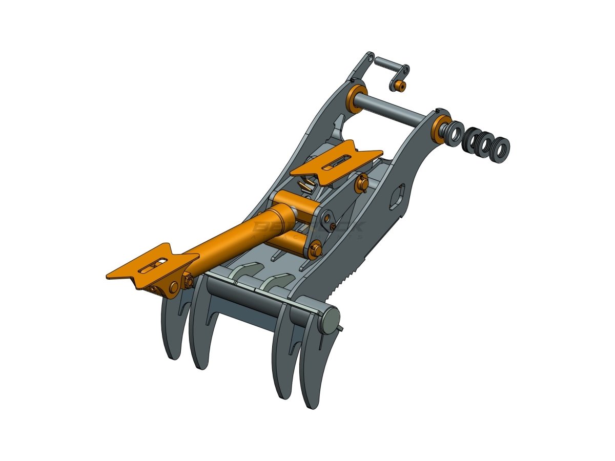 4 Teeth Non-Progressive Thumb 54” Pin Grabber 320 - Bedrock Attachments