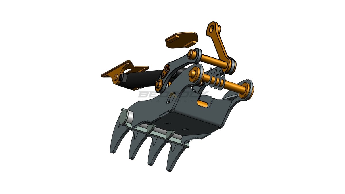 4 Teeth Progressive Thumb 42” Pin Grabber 320 - Bedrock Attachments